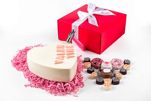 Chocolate Heart Smash Box White - Le Chocolatier