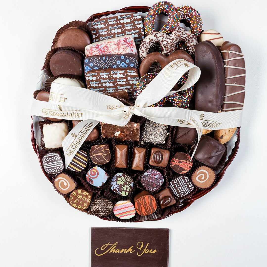 THANK YOU COMBO PLATTER - 12 INCH ROUND – Le Chocolatier
