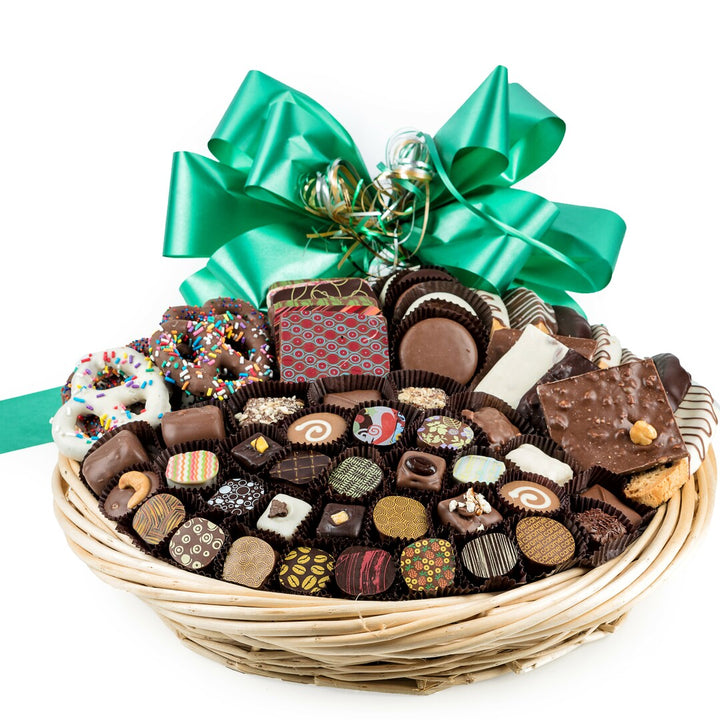 Celebration Baskets Filled with Gourmet Chocolate Gifts – Le Chocolatier