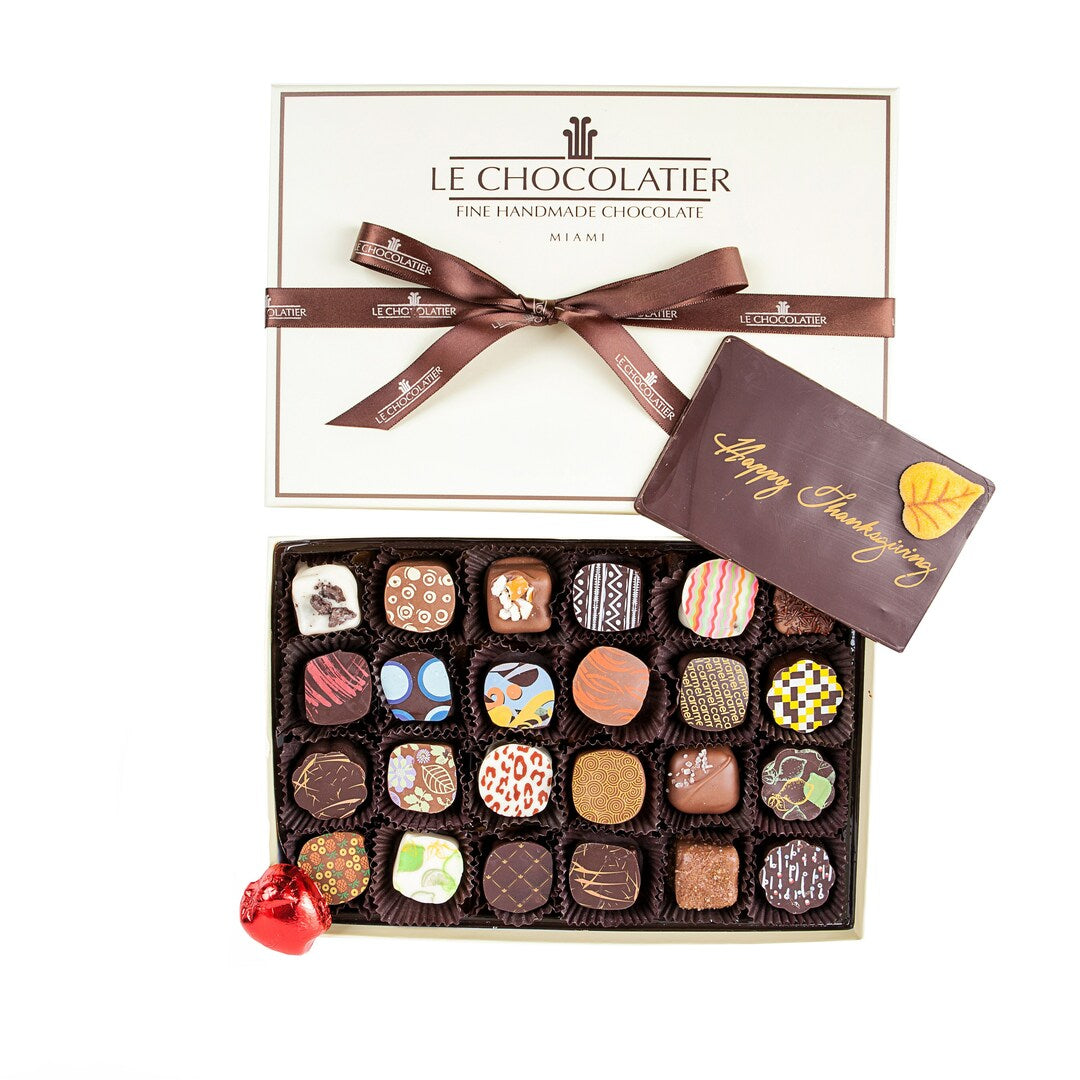 24 Piece Thanksgiving Box Of Signature Truffles - Le Chocolatier