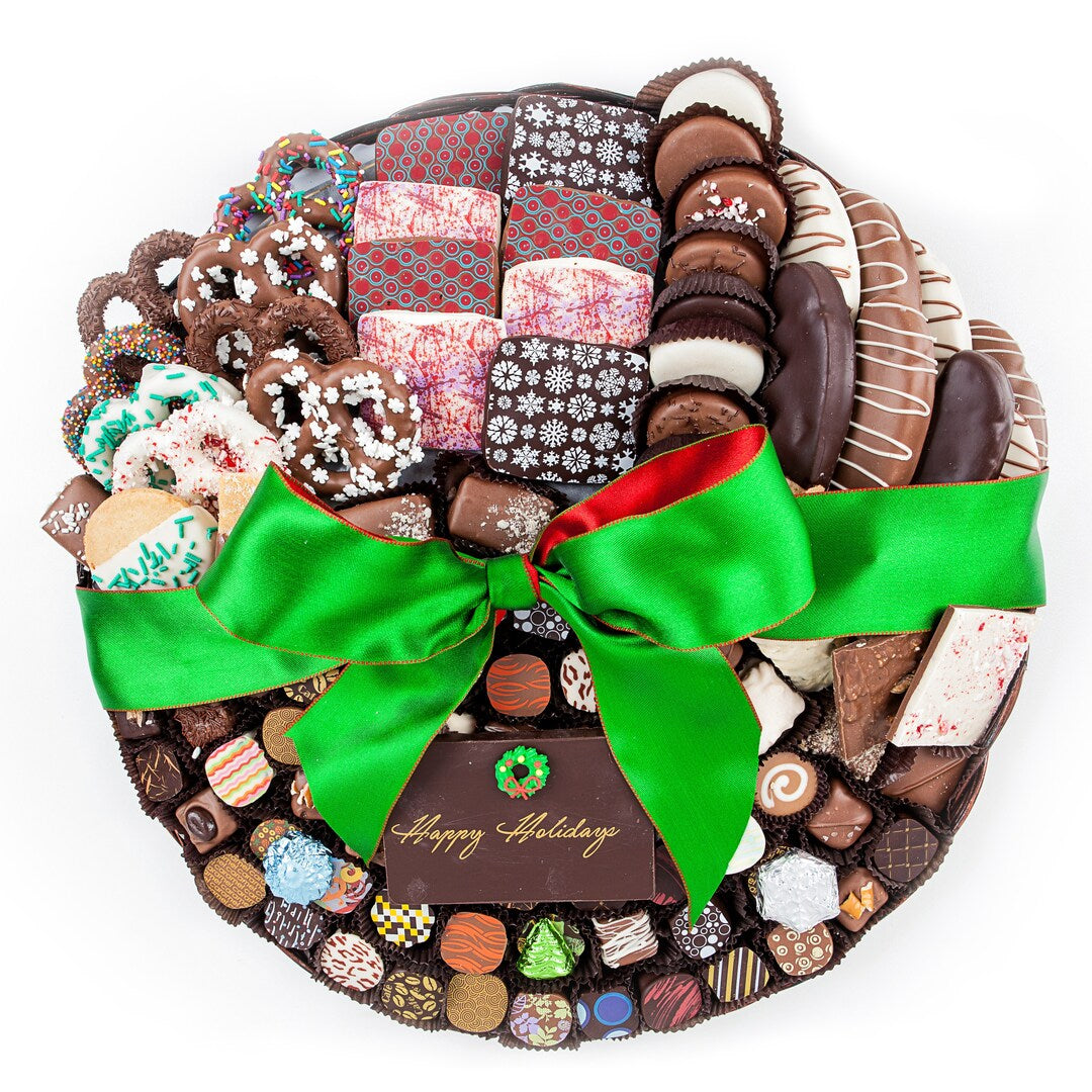 Christmas Holiday Combo Platter - 18 Inch Round